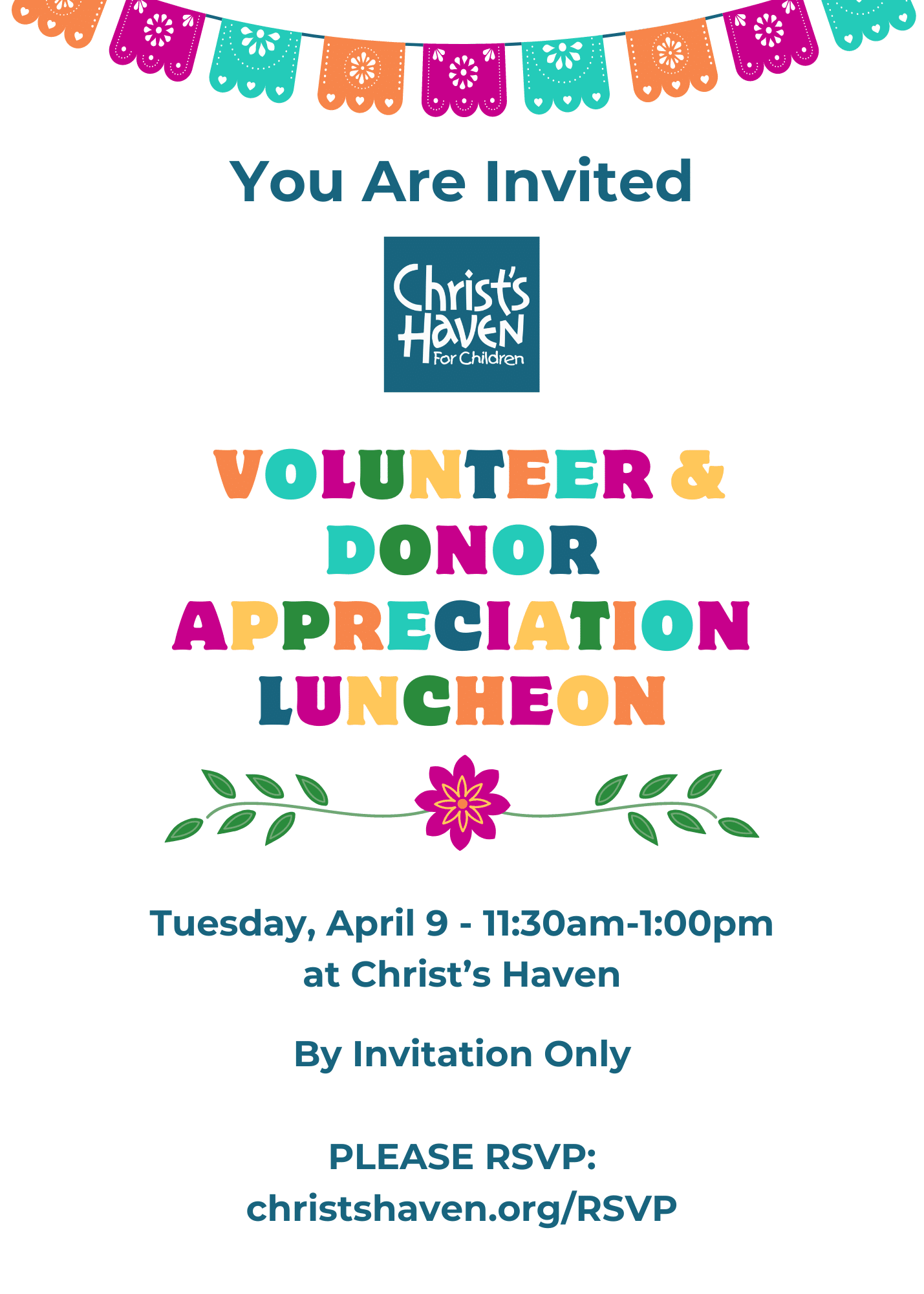 Christ's Haven Volunteer & Donor Appreciation Luncheon